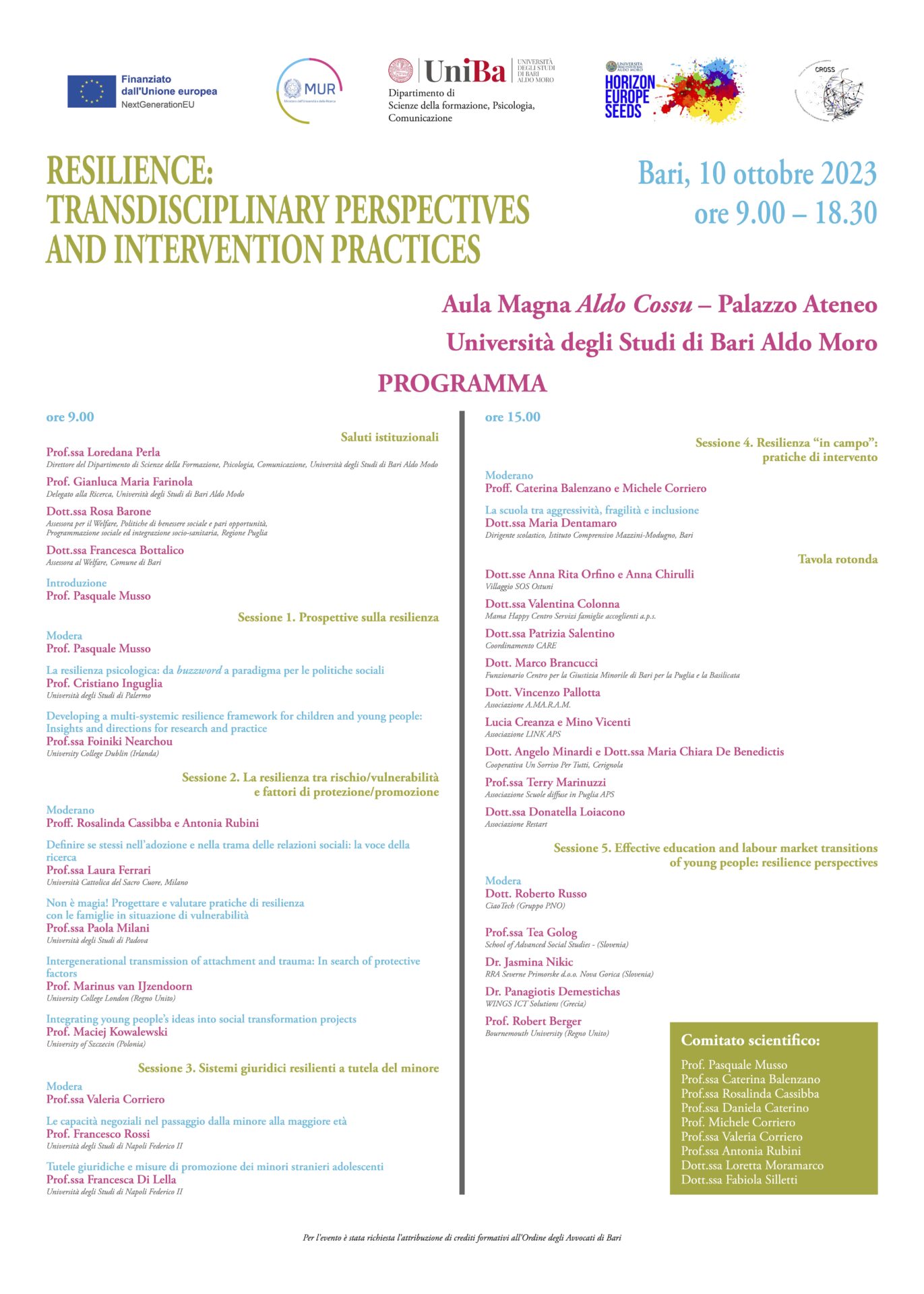 Resilience: transdisciplinary perspectives and intervention practices